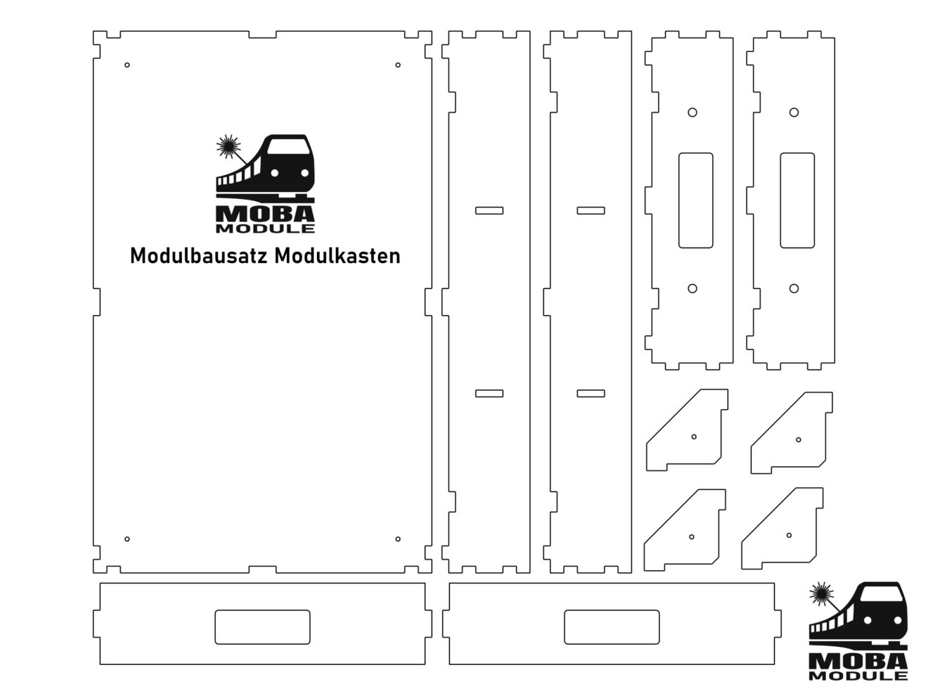 Modellbahn Projekt Mini Diorama Spur N Lasercut MOBA Module